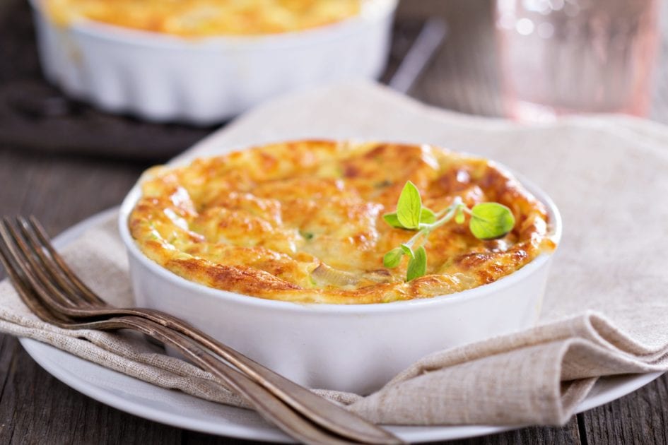 Ham, Cheddar, and Chive Souffle Recipe | SlimFast